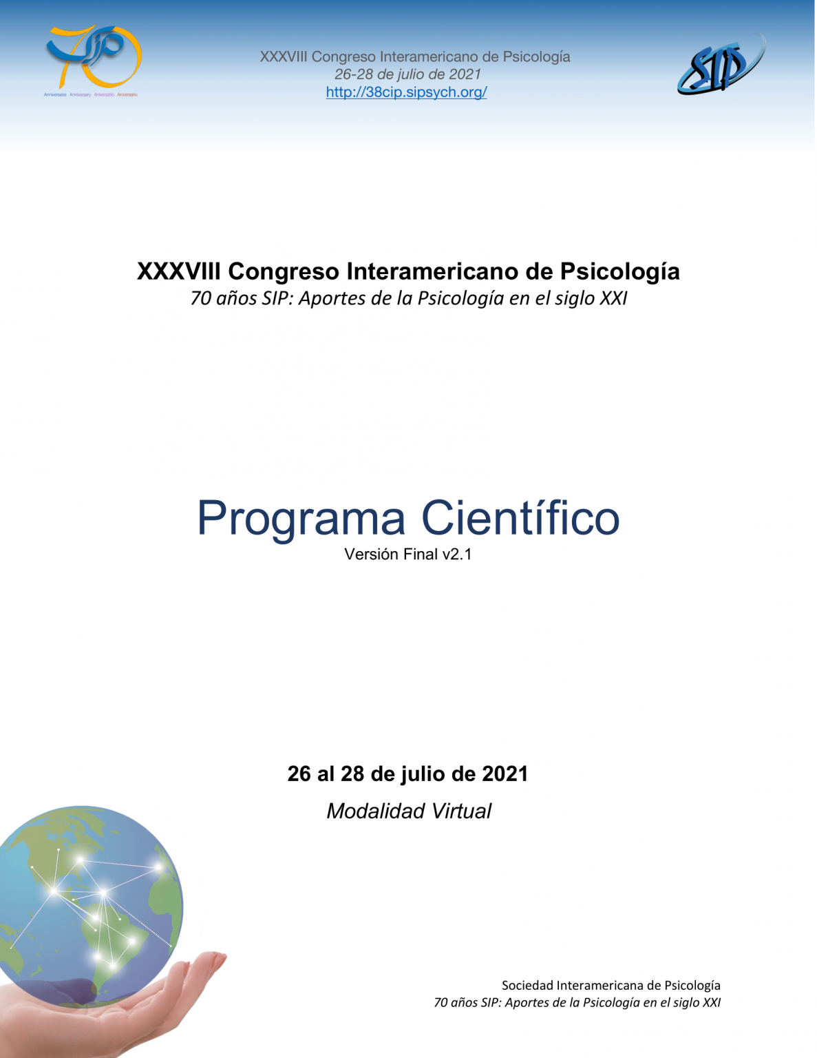 Programa Científico – Congreso Interamericano de Psicología